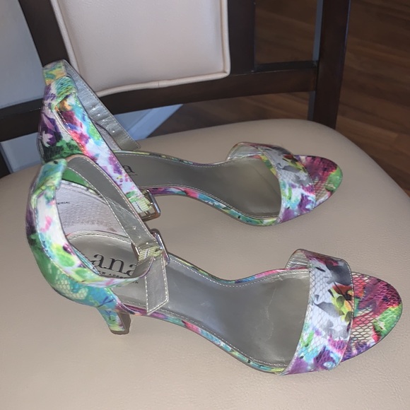a.n.a | Shoes | Ana Multi Color Heels Uec Heel 3 2 This Shoe Is ...